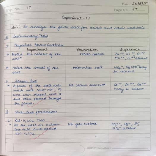 Complete salt MgSO4 salt analysis important for class 11 | PDF