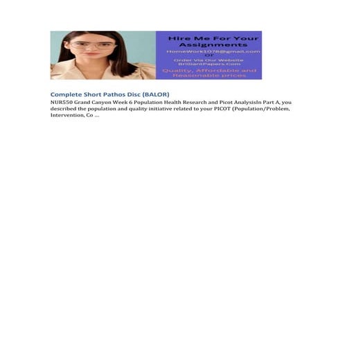 Complete Short Pathos Disc.docx