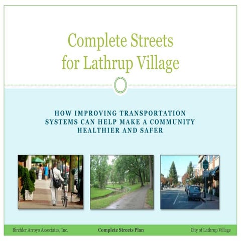 Complete streets | PPTX