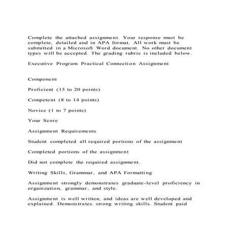 Complete The Attached Assignment Your Response Must Be Complete Pdf 