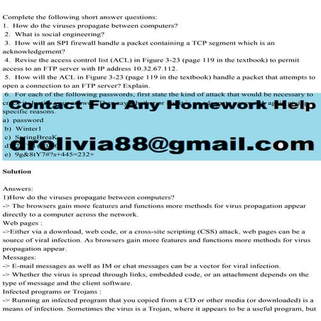 Complete the following short answer questions1. How do the virus.pdf