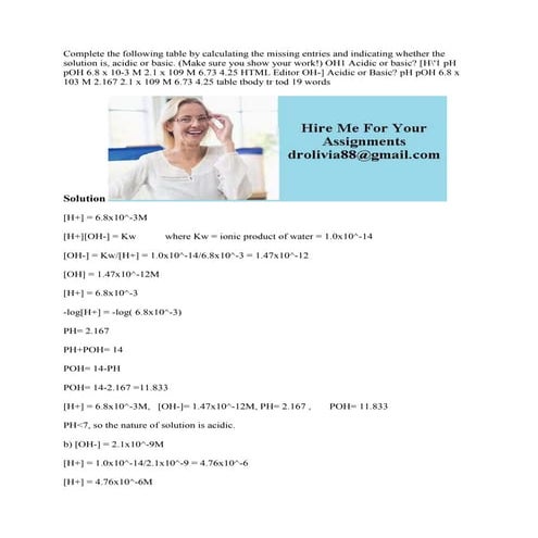 Complete the following table by calculating the missing entries and in.docx