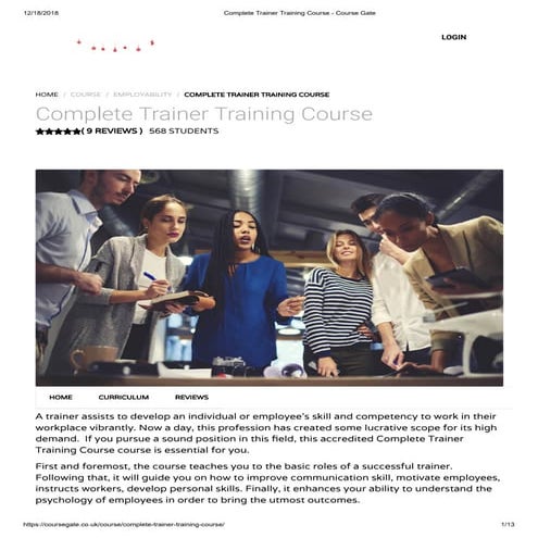 Complete Trainer Training Course - Course Gate | PDF | Vocational ...