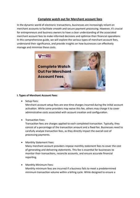Merchant Account Fees Explained: Smart Strategies to Reduce Your Costs ...