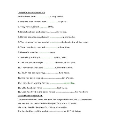 present-perfect-with-since-and-for-fun-activities-games-grammar-drills ...