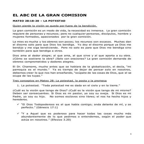 ABC DE LA GRAN COMISION | DOCX