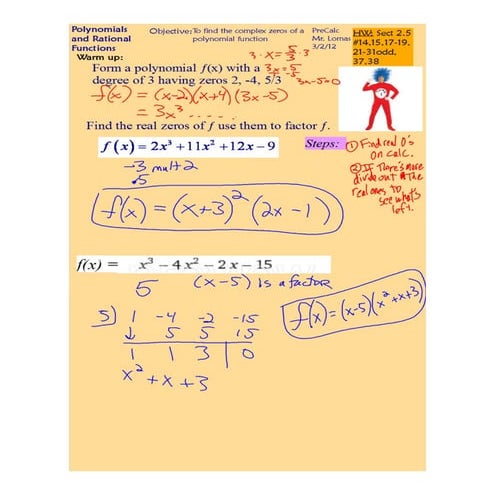 Complex Zeros Pdf
