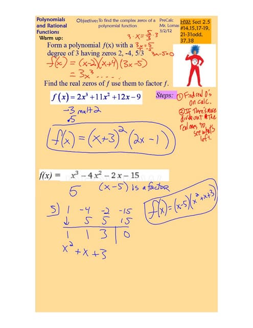 Complex Zeros Pdf