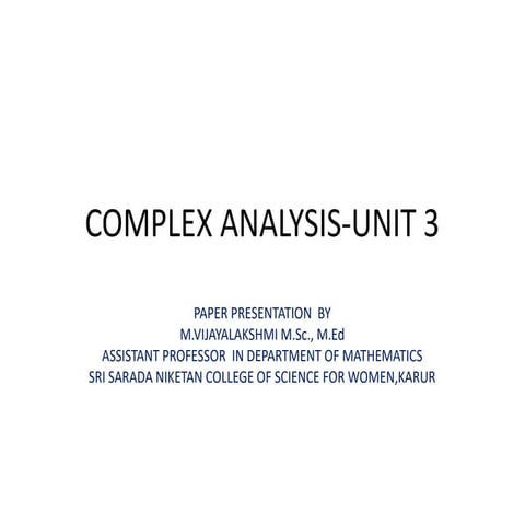 REMOVABLE SINGULARITY ,ZEROS AND POLES,OPEN MAPPING | PPTX