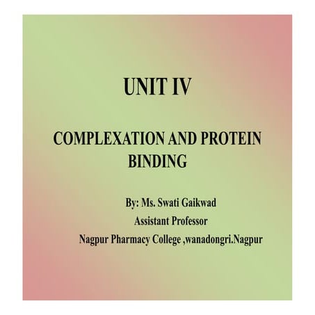 Complexation 3 | PDF