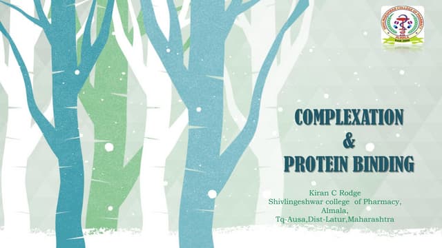 Complexation | PPTX