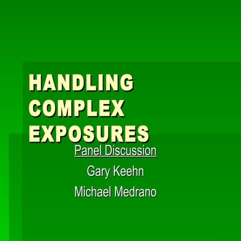 Complex Claims 9 25 09 | PPT