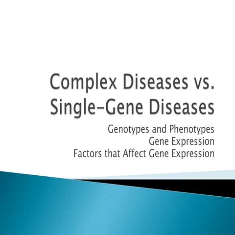 Complex diseases | PPTX