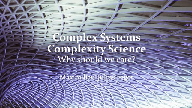 Complexity Ppt