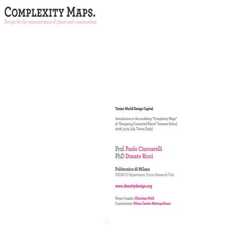 Complexity Maps. Representing urban territories and communities. | PDF ...