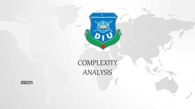 Complexity Analysis In Algorithms Pptx Programming Languages Computing