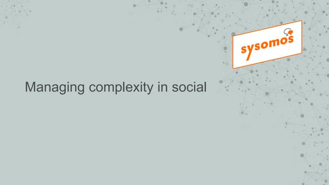 Lance Concannon, Sysomos: Simplifiying social - How marketers can ... Lance Concannon, Sysomos: Simplifiying social - How marketers can ...