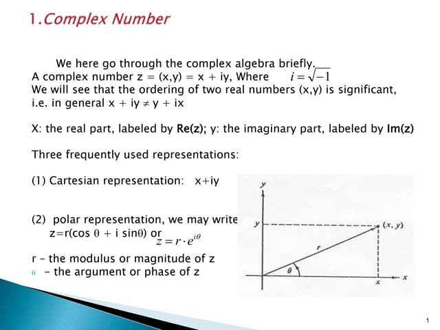 Complex analysis | PPTX