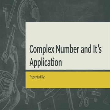 Complex Number and It’s Application.pptx