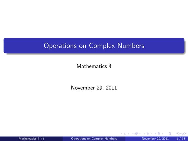 ComplexNumbers_Part 1 | PPSX