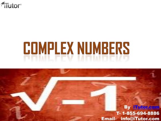 Complex Numbers Org Ppt