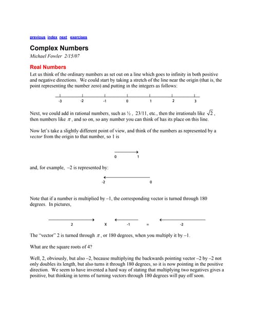 Summary on Complex Number - Engineering Diploma | PDF