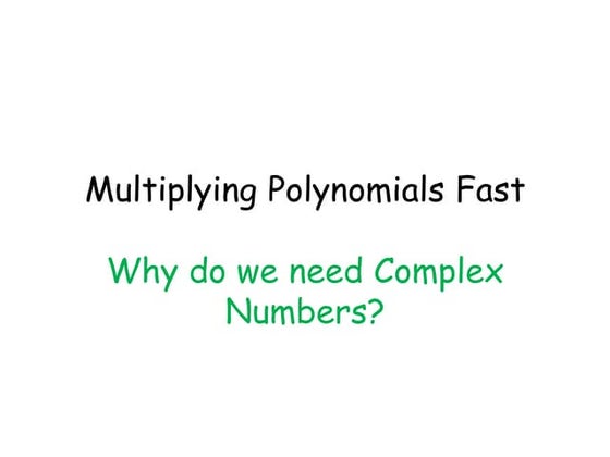 Complex Numbers | PPTX | Physics | Science