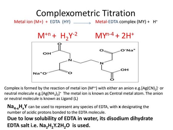 Estimation of Zinc by EDTA | DOCX