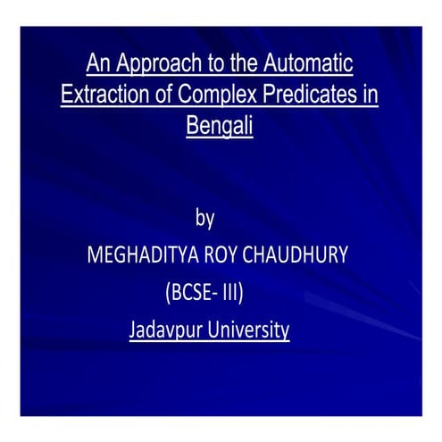 Complex predicate meghaditya | PDF | Programming Languages | Computing