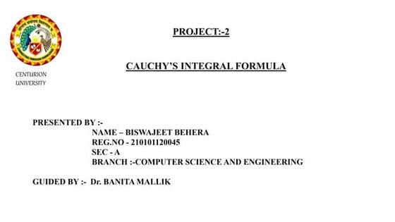 Cauchy Integral Theorem And Formula Complex Variable And Numerical Method