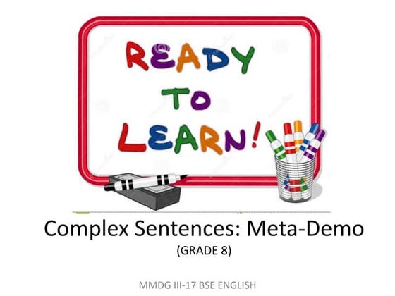 Sentence structure | PPT