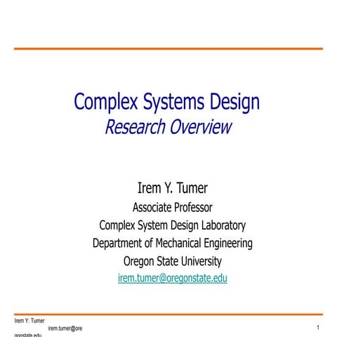 Complex Systems Design Research Overview .ppt