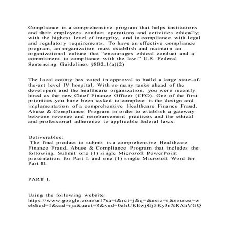 Compliance is a comprehensive program that helps institutions and th | DOCX