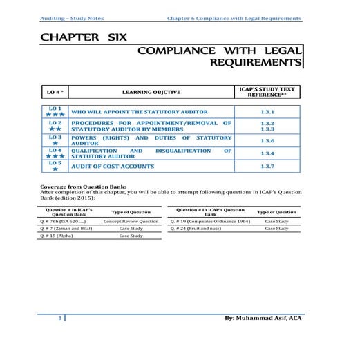 COMPLIANCE WITH LEGAL REQUIREMENTS | PDF