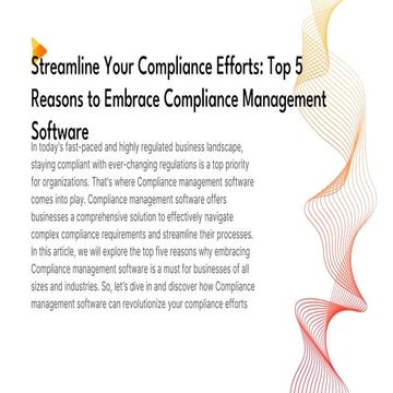 Compliance Management Software | PPTX