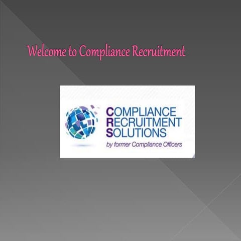 Compliance recruitment | PPTX
