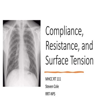 Compliance, Resistance, Surface Tension .pptx