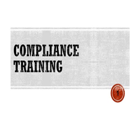 Compliance Training for New Managers in the Role | PPT