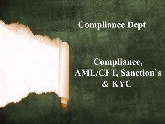 Understanding-AML-and-KYC | PPTX | Financial Regulation | Economy