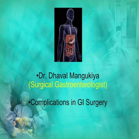 Complications GI surgery | PPT