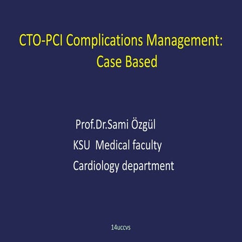Complication management 3 | PPTX