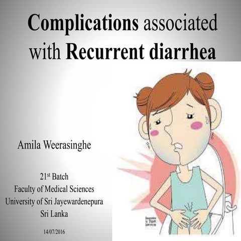 Complications associated with recurrent diarrhea | PPTX