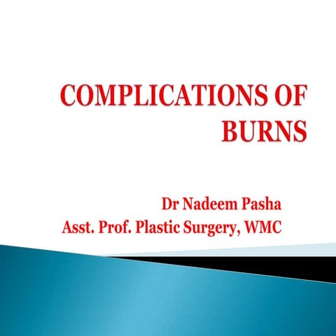 Complications of Burns | PPTX