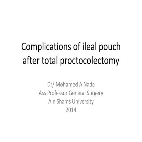 Complications of ipaa | PPTX
