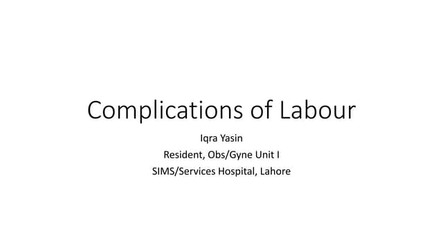 Subinvolution of the uterus | PPTX