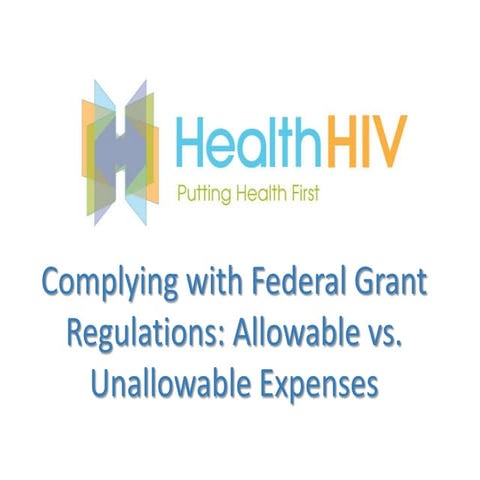 Complying with federal grant regs | PPTX