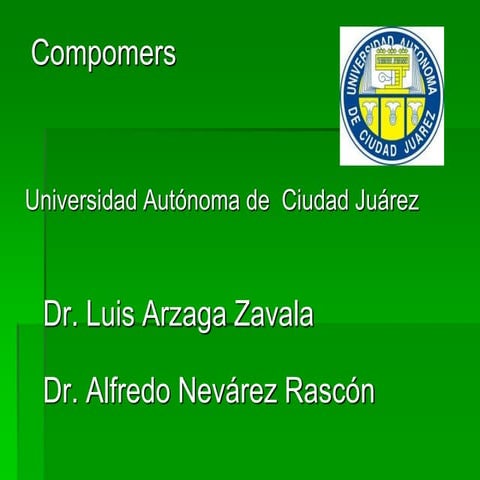 Compomers materials | PDF