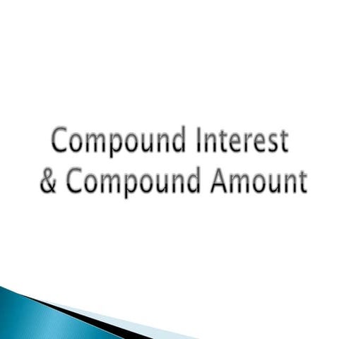 Compound interest | PPTX
