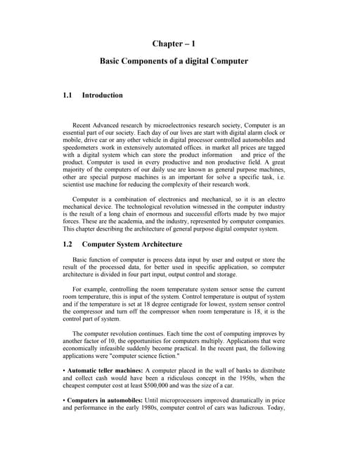 Organization of modern digital computers | PPTX