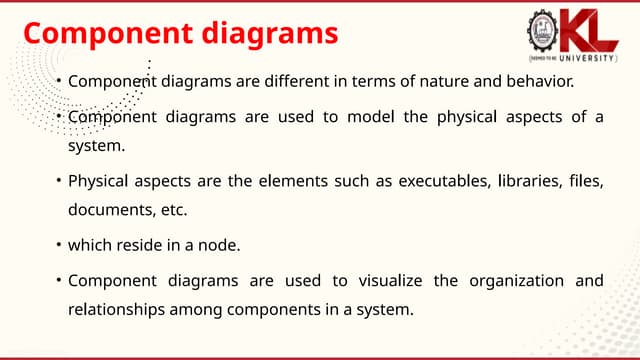 Component and Deployment Diagram - Brief Overview | PPTX